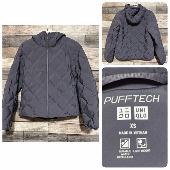 Uniqlo | Jackets & Coats | Uniqlo Pufftech Quilted Hooded Puffer Jacket ...